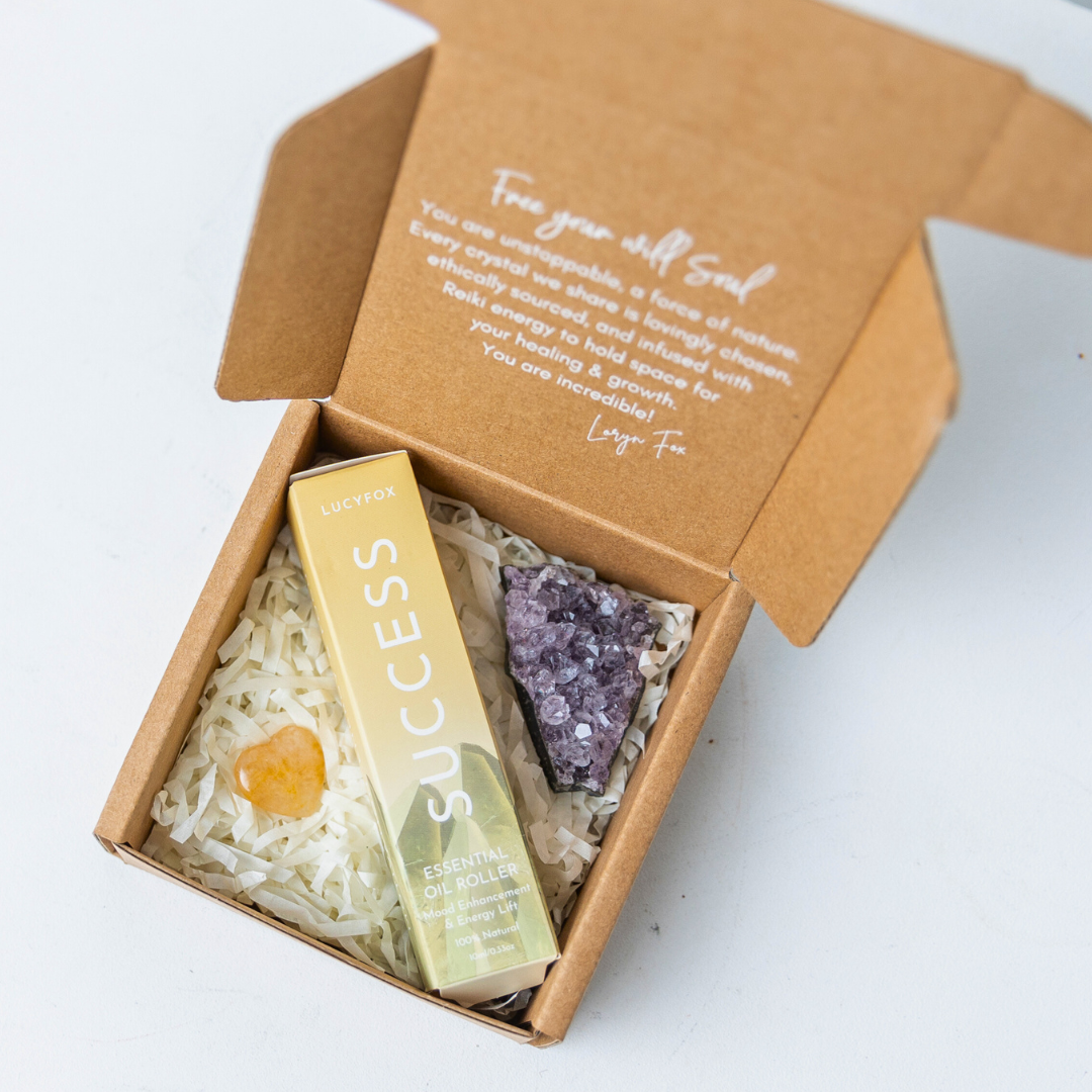 Mood Lift Clarity & Focus Success Blended Essential Oil Roller Gift Bo ...
